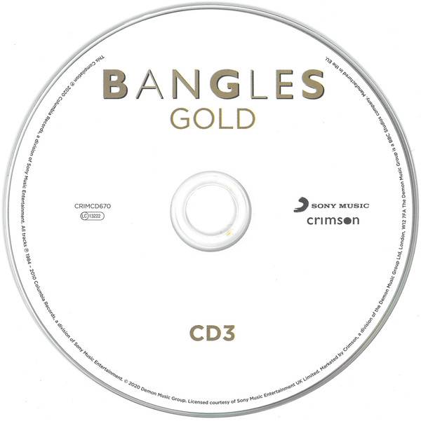 The Bangles Gold : CD3 | CD Covers | Cover Century | Over 1.000.000 ...